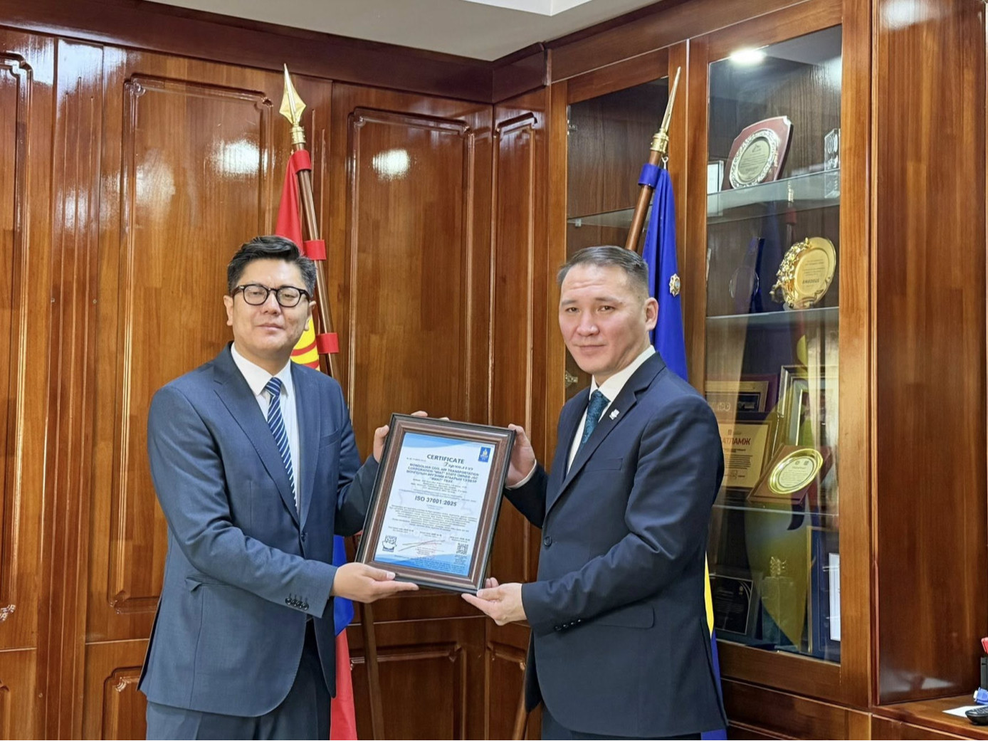 МИАТ ТӨХК олон улсын "ISO 37001:2025" болон "ISO 45001:2018" стандартын ...